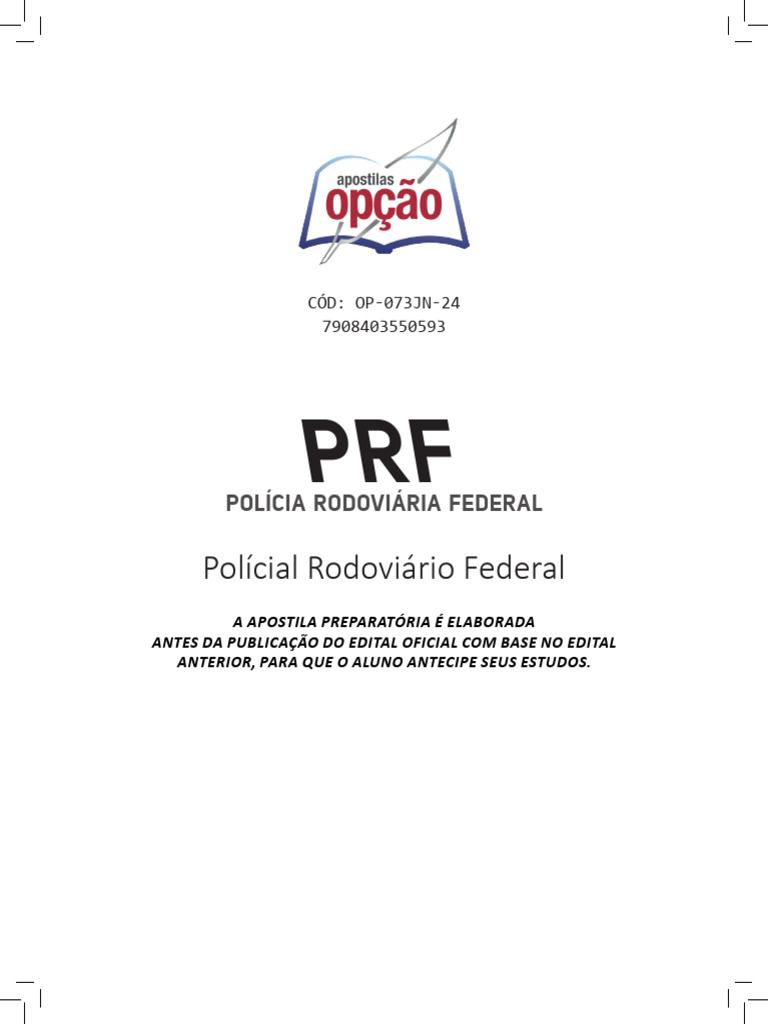 Op 073jn 24 Prep PRF Policial Federal | PDF | Redes sociais | Cultura ...