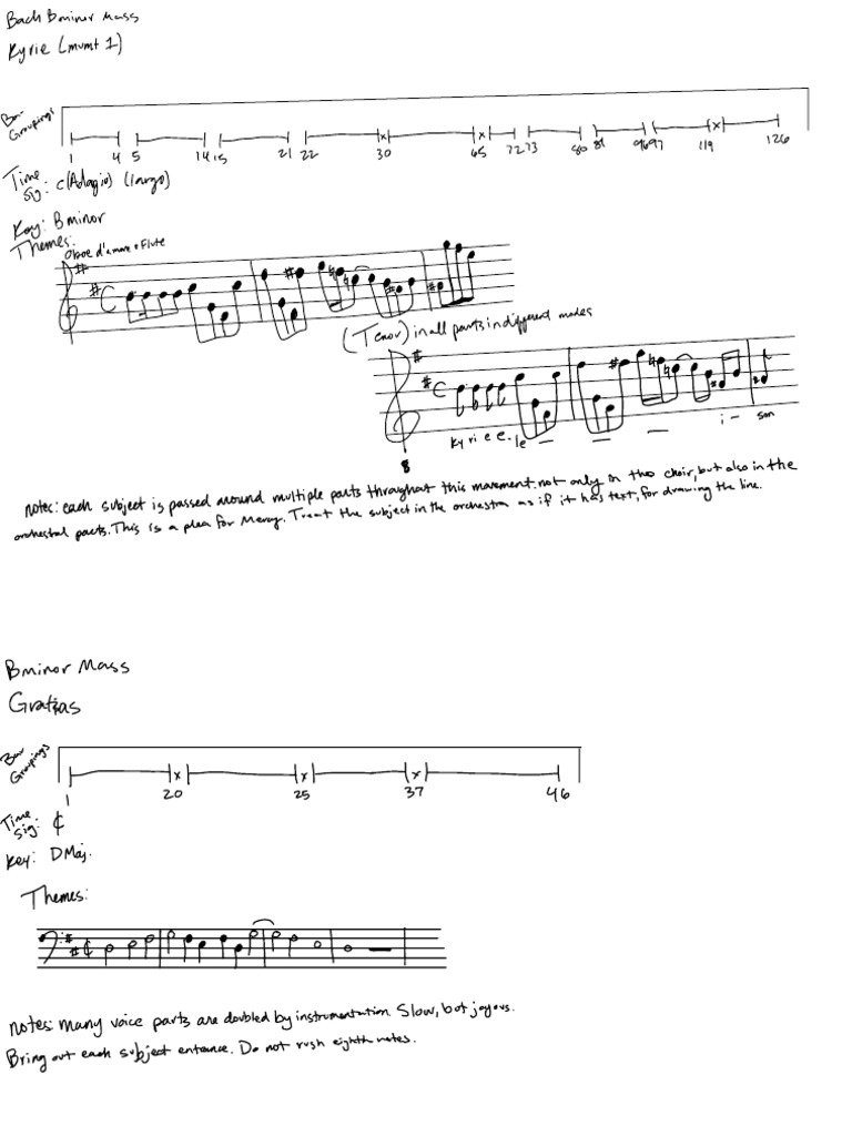 Bach B Minor Analysis | PDF | Musical Compositions | Music Theory
