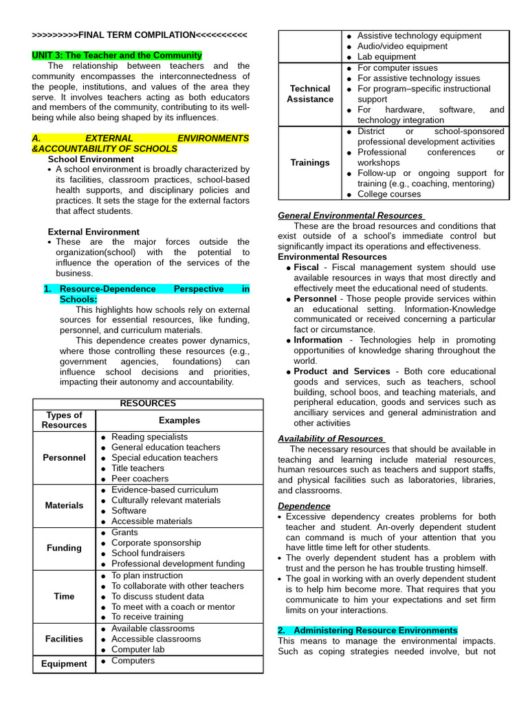 EDUC 107-Finals Notes Compilations-Notes | PDF