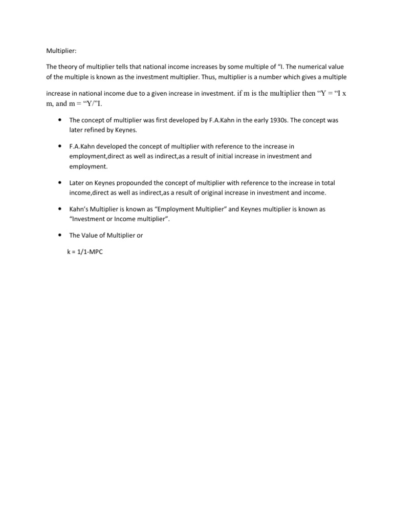 Multiplier Pdf