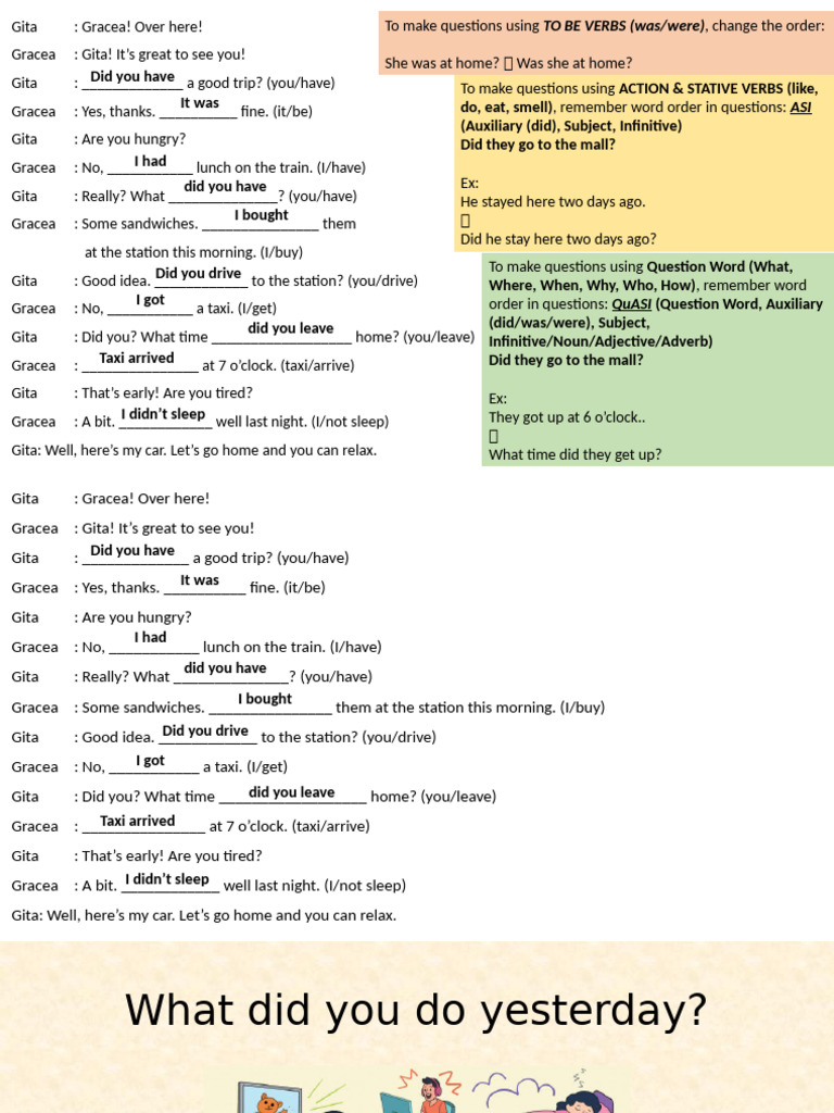 Past Conversation Event | PDF | Verb | Linguistics