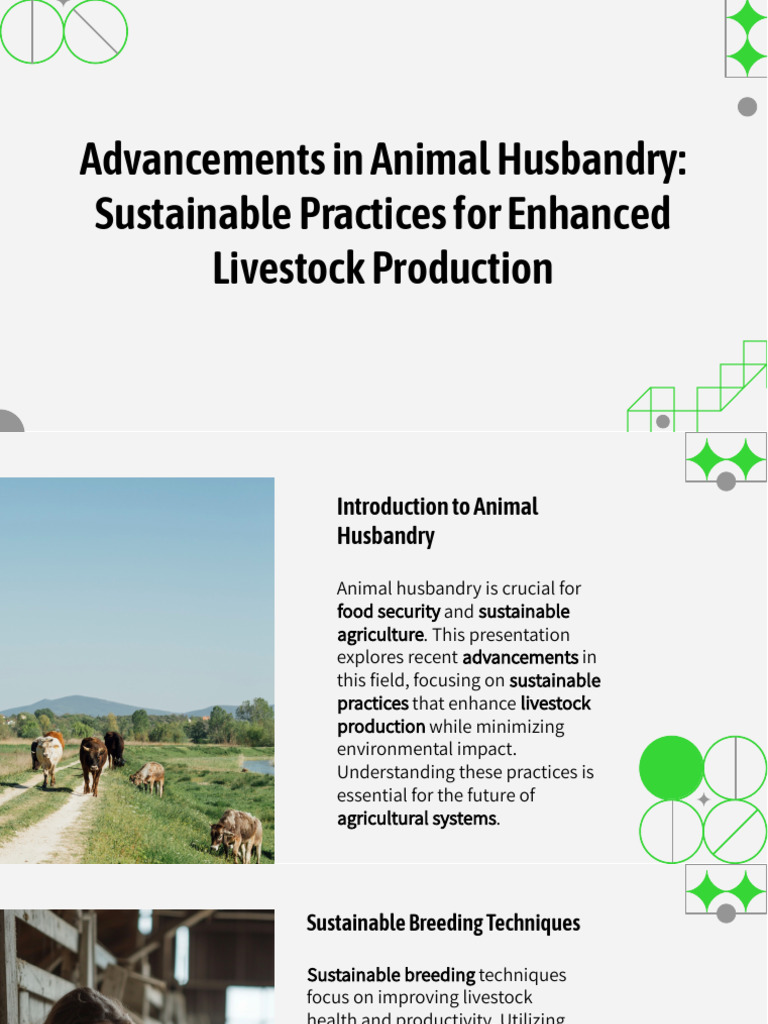 Slidesgo Advancements in Animal Husbandry Sustainable Practices For ...