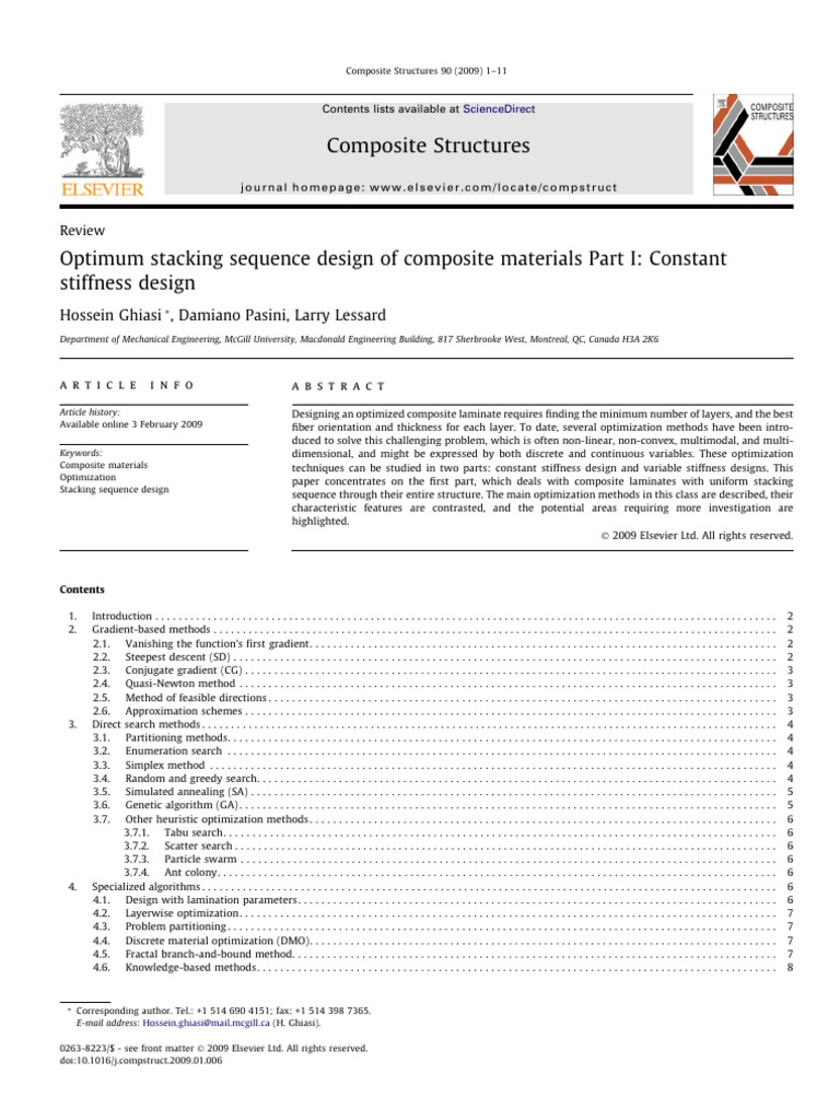 Optimum stacking sequence design part1 | PDF | Mathematical Optimization | Algorithms
