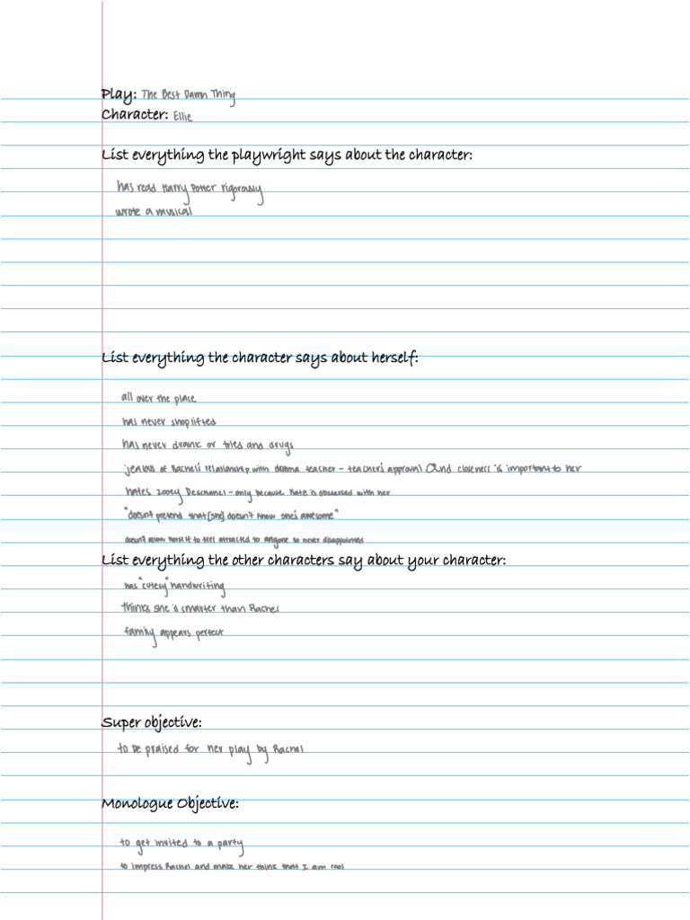 Ellie Character Analysis | PDF