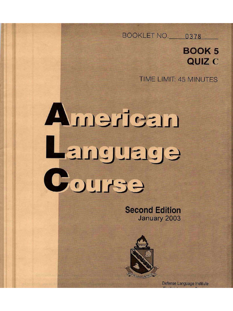 ALC Book 5 Quiz C | PDF