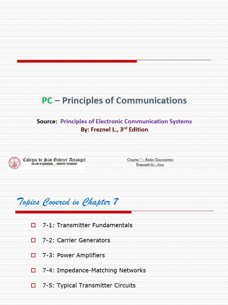 Overview of Radio Transmitters | PDF | Amplifier | Electronic Oscillator