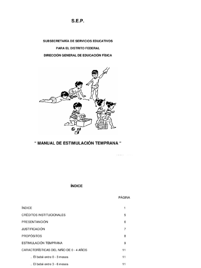 Guia de Estimulacion Temprana Avanzada | PDF