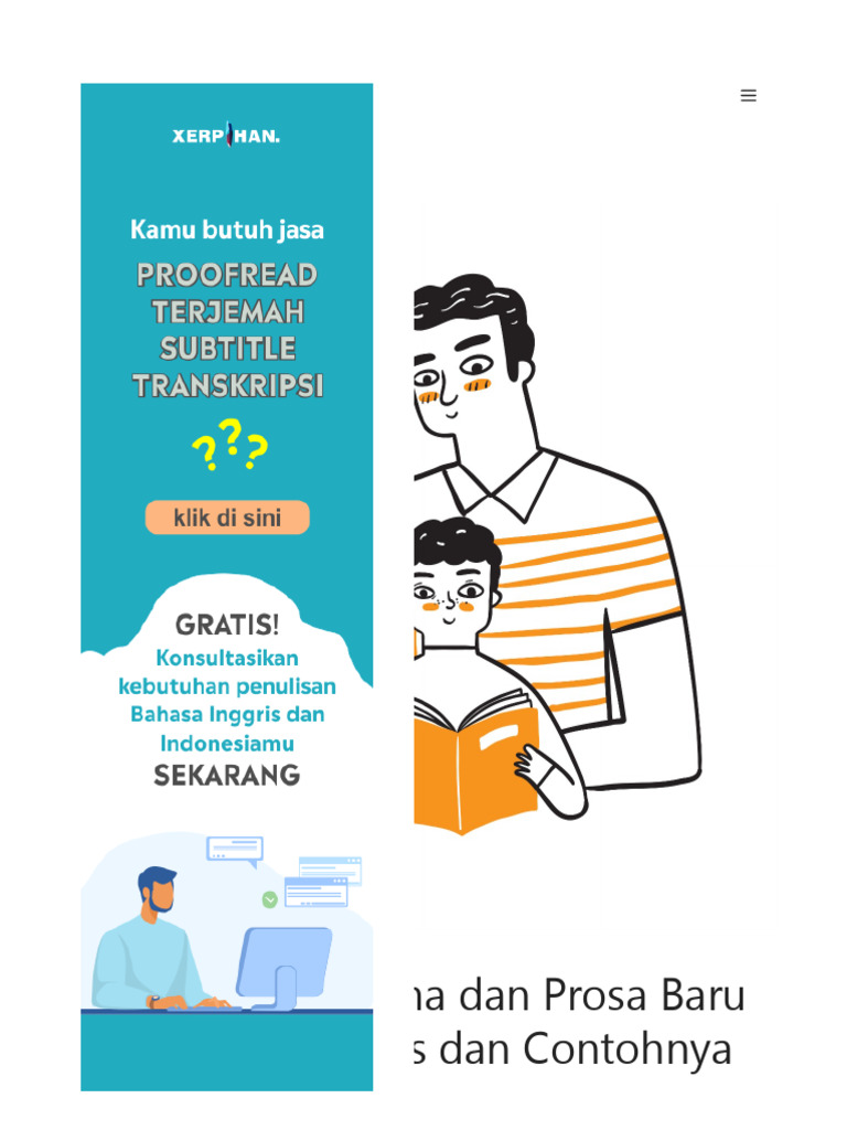 Ciri-Ciri Prosa Lama Dan Prosa Baru Beserta Jenis-Jenis Dan Contohnya | PDF
