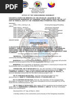 Sample Resolution Concurring Appointment of Barangay Secretary | PDF ...