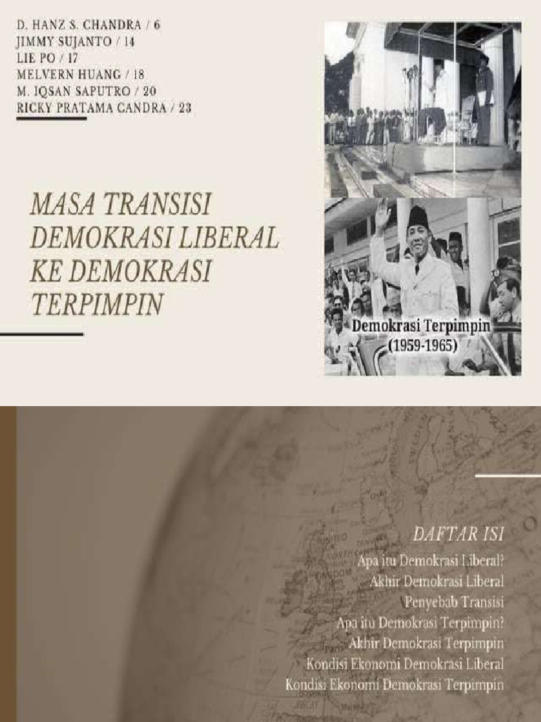 Demokrasi Liberal Dan Terpimoin | PDF