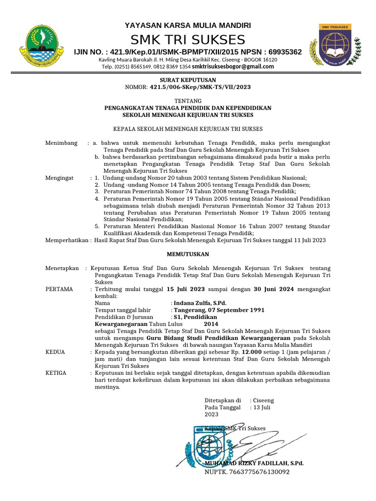 SK Bu Ana 2023 | PDF