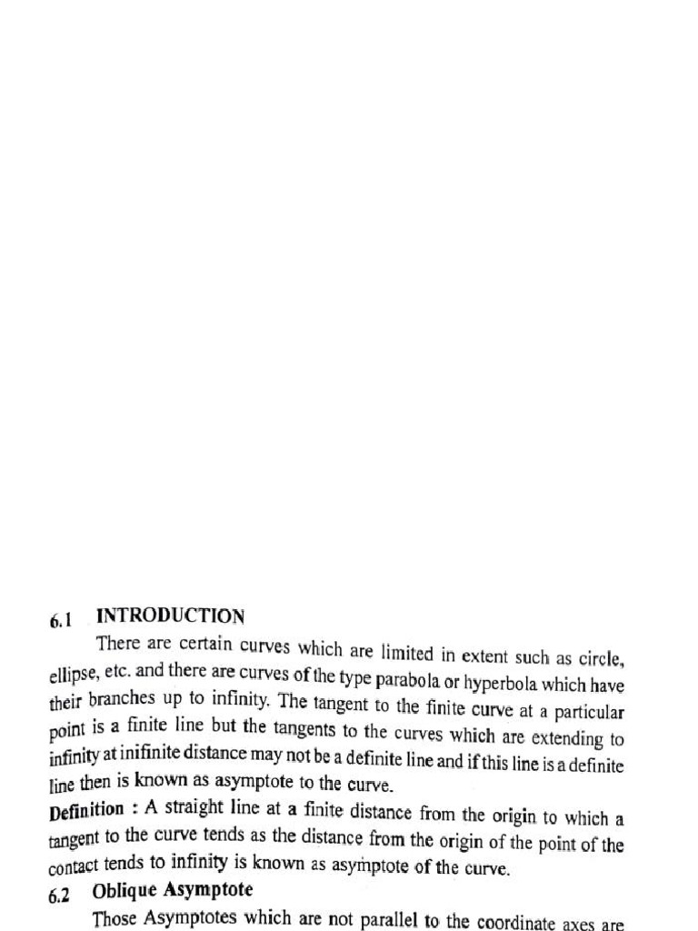 EM I Unit 1topic Asymptote | PDF