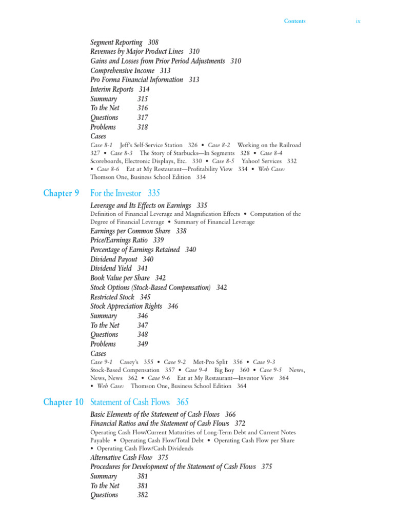 Financial Reporting and Analysis - PDF Room-10 | PDF | Dividend | Leverage (Finance)