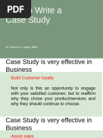 Parts of A Case Study | PDF | Methodology