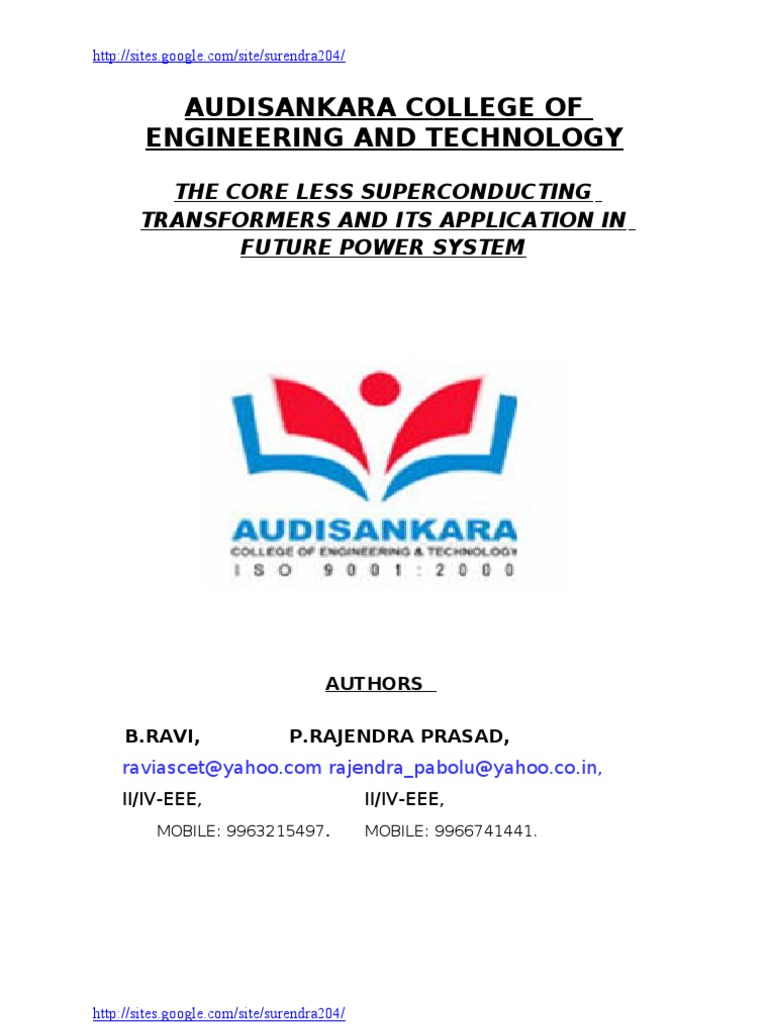 Superconducting Transformers | PDF | Superconductivity | Transformer