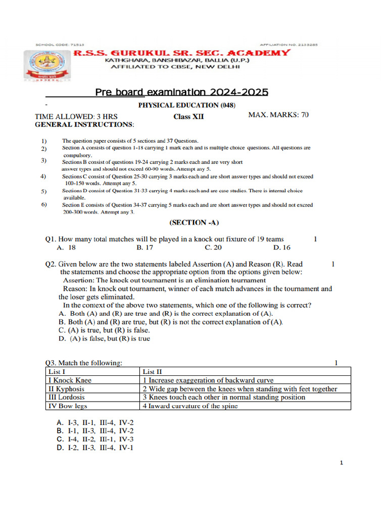 Phe Pre Board | PDF