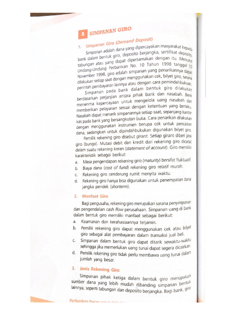 Materi Perbankan Dasar TP 2 Simpanan Giro | PDF