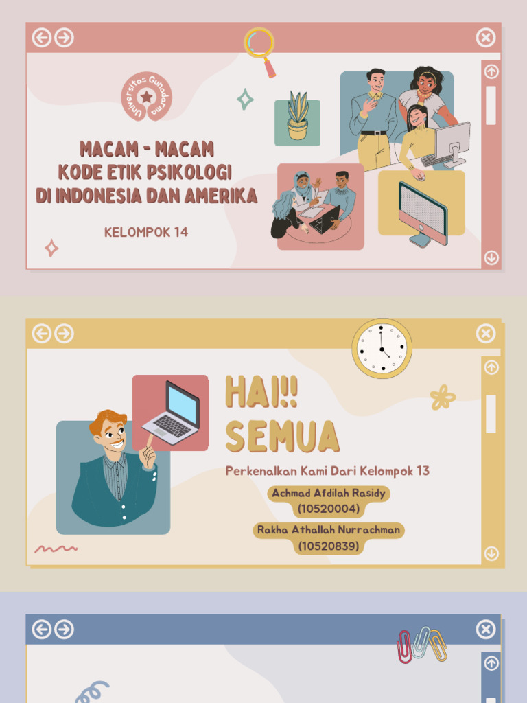 Kelompok 14_Macam - Macam Kode Etik Psikologi Di In | PDF