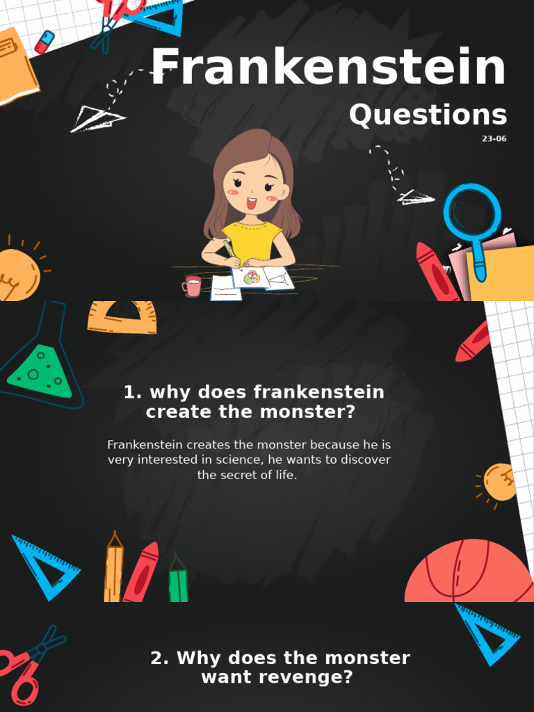 Frankenstein 23-06 | PDF | Grammatical Number | English Language