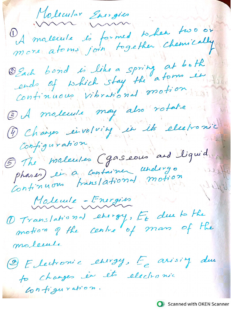 Molecular Energy - Pure Rotational Spectra | PDF