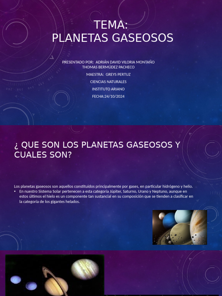 Planetas Gaseosos | PDF