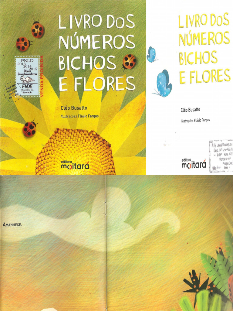Livro Dos Números, Bichos e Flores | PDF