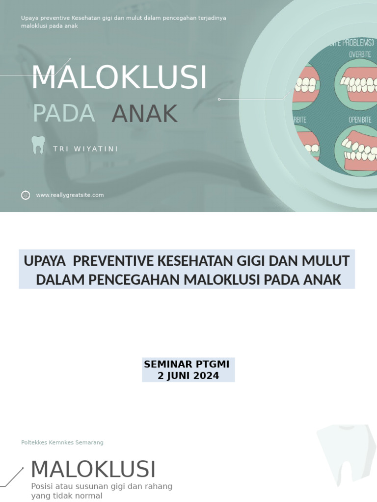 PPT MALOKLUSI | PDF