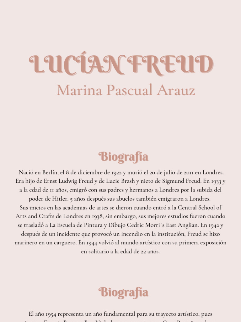 Lucian Freud | PDF | Las artes
