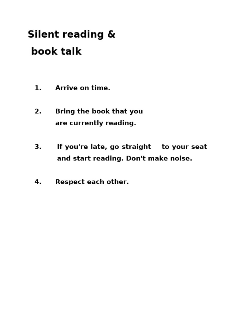 Silent Reading | PDF