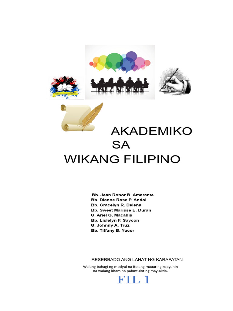 FIL 1 - Module 2 (FINALE) | PDF