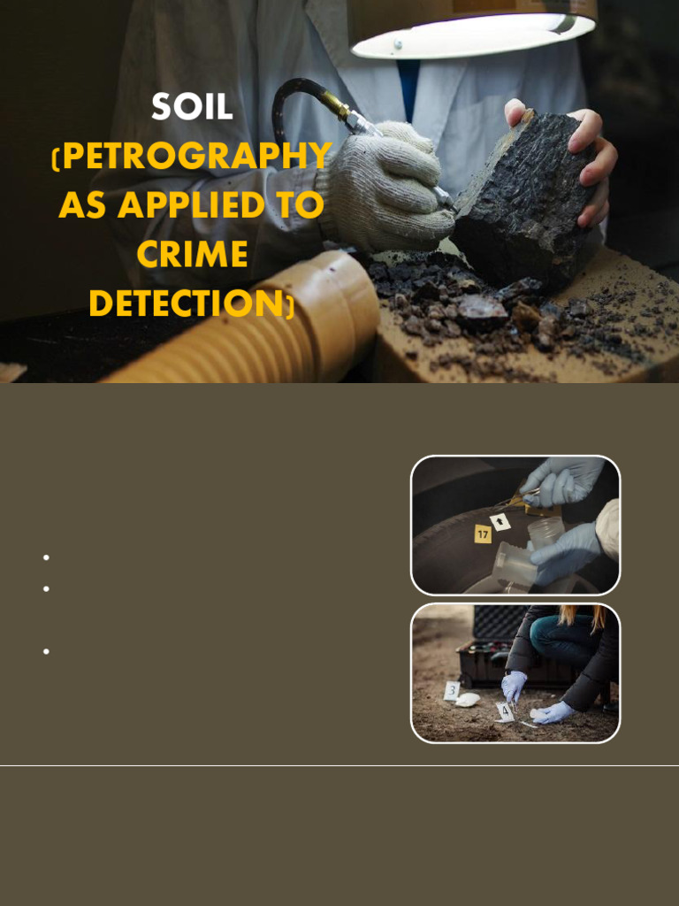 Soil Analysis in Crime Detection | PDF | Soil | Clay