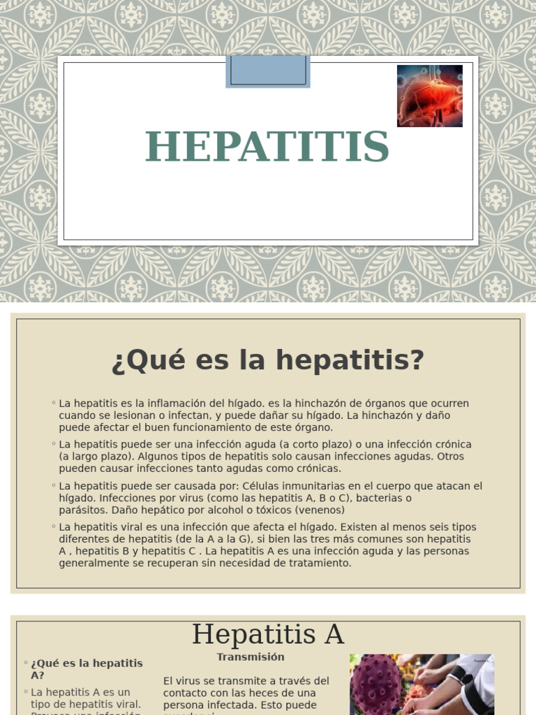 Guía Completa sobre Hepatitis: Tipos y Prevención | PDF | Hepatitis ...