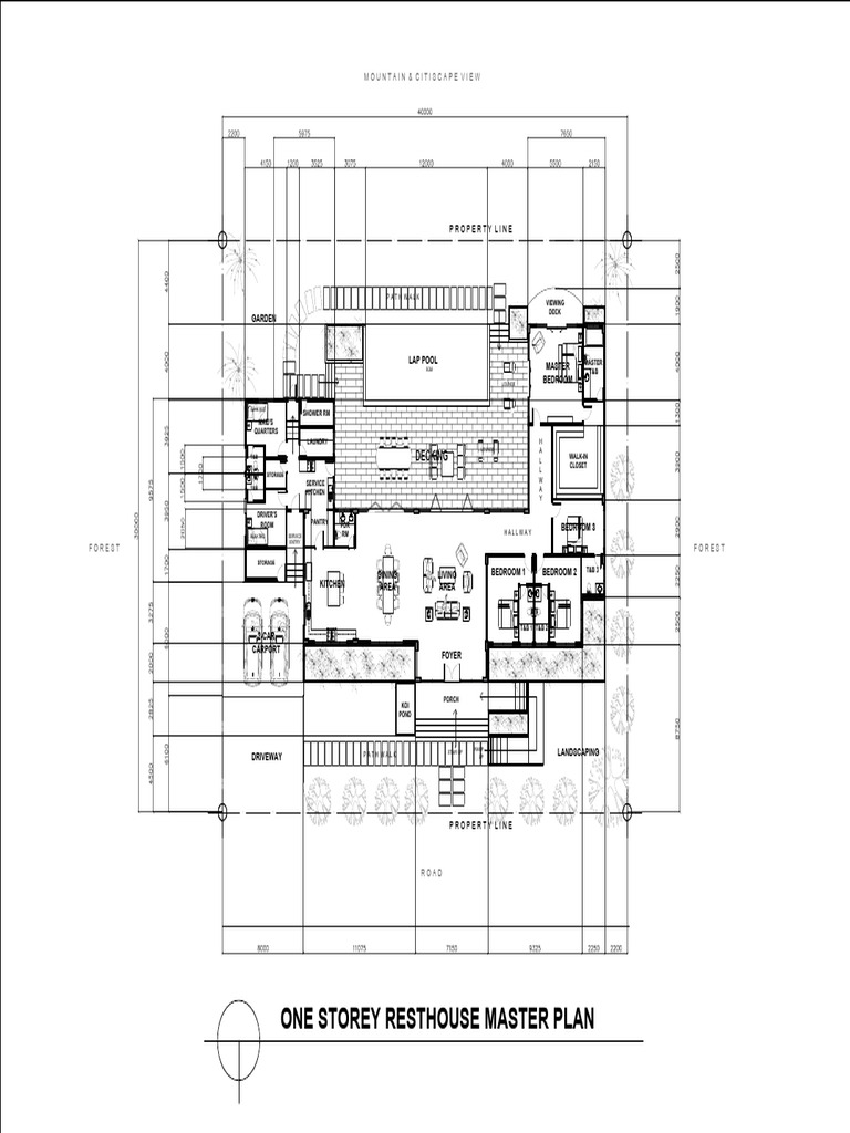 One Storey Resthouse Master Plan | PDF | Bedroom | Buildings And Structures