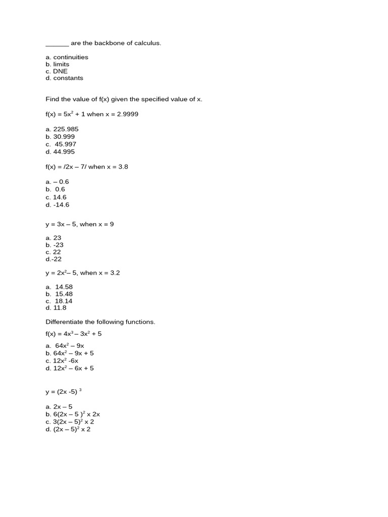 DEPARTMENTAL EXAM | PDF