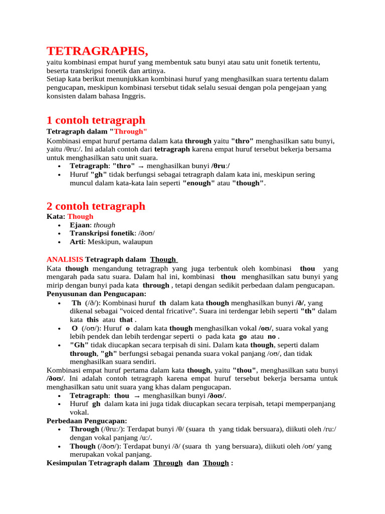 Tetragraph | PDF