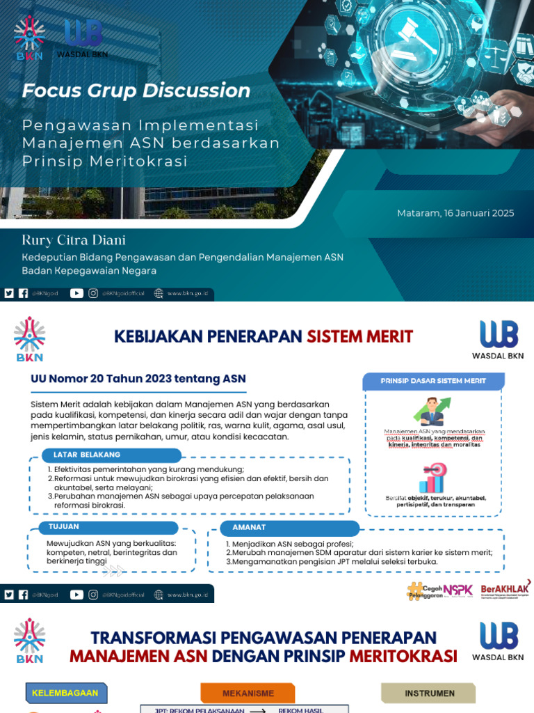 (Wasdal) - Sistem Merit - Mataram | PDF