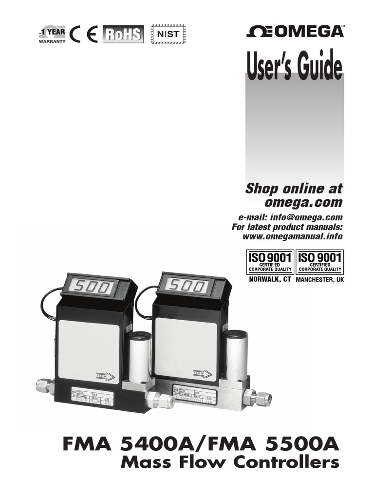 FMA 5400A/5500A User Manual | PDF | Power Supply | Electrostatic Discharge