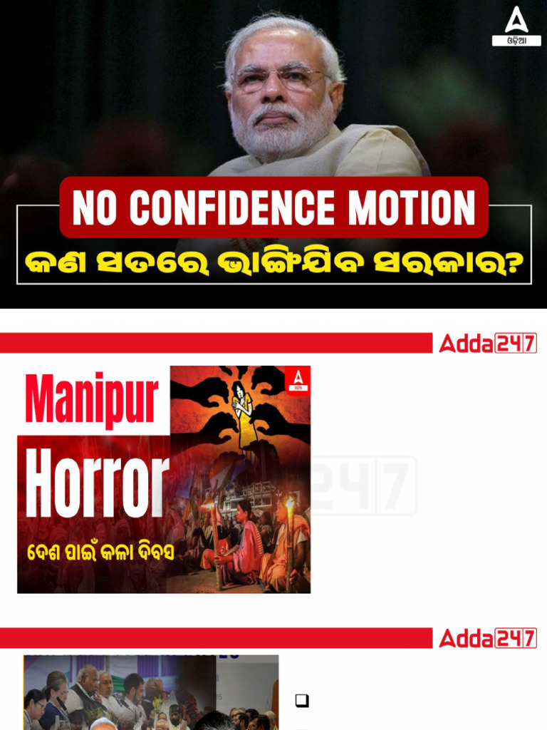 Understanding No-Confidence Motions | PDF