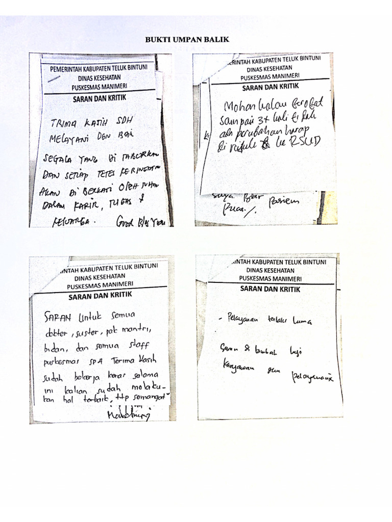 1.1.2 Bukti Umpan Balik | PDF