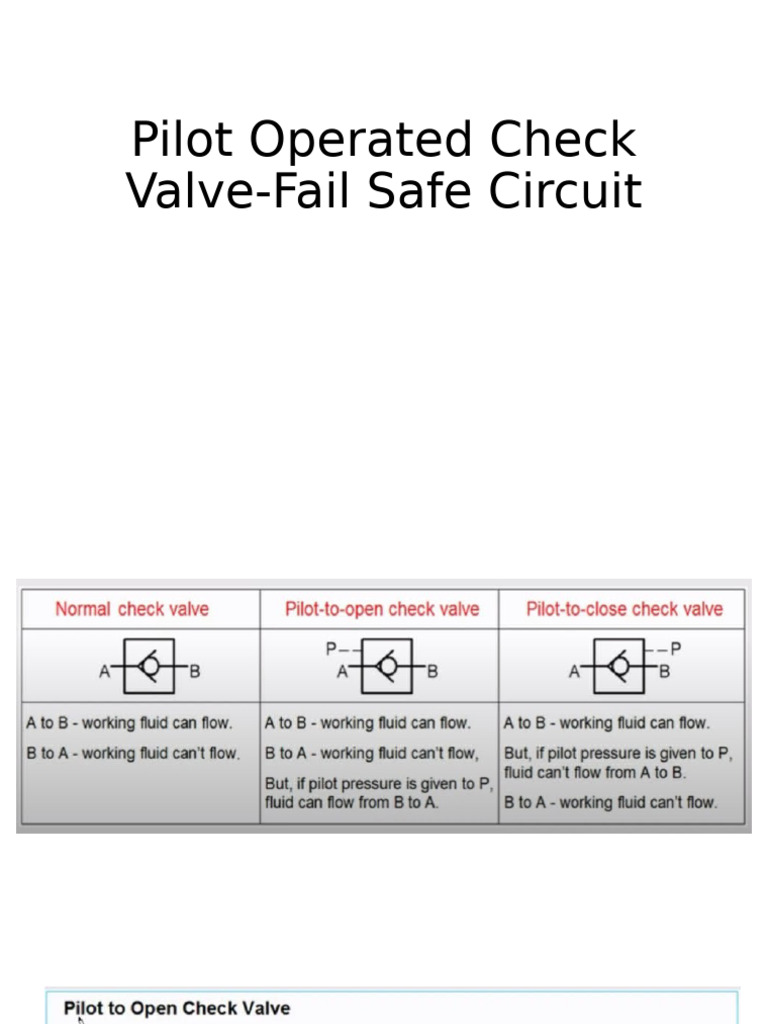 Pilot Opearted Check Valve | PDF