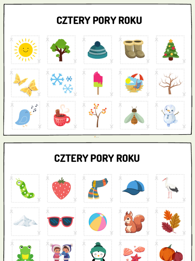 Pory Roku Zabawa Ruchowa | PDF