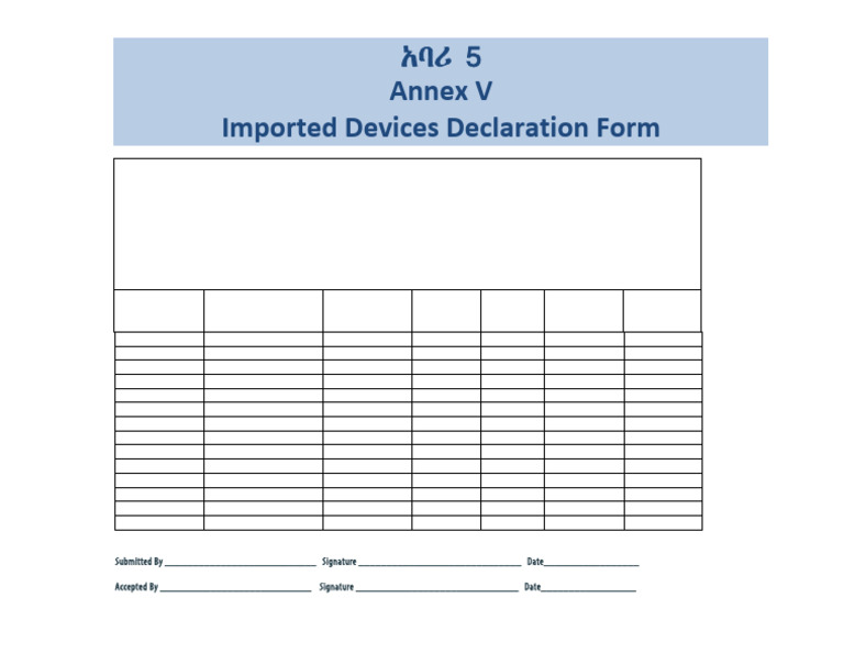 Annex 5 Import Devices | PDF
