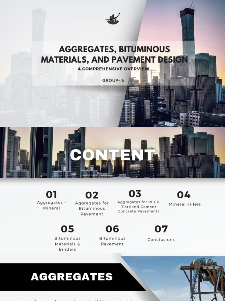 Aggregates and Bituminous Materials Overview | PDF | Road Surface ...