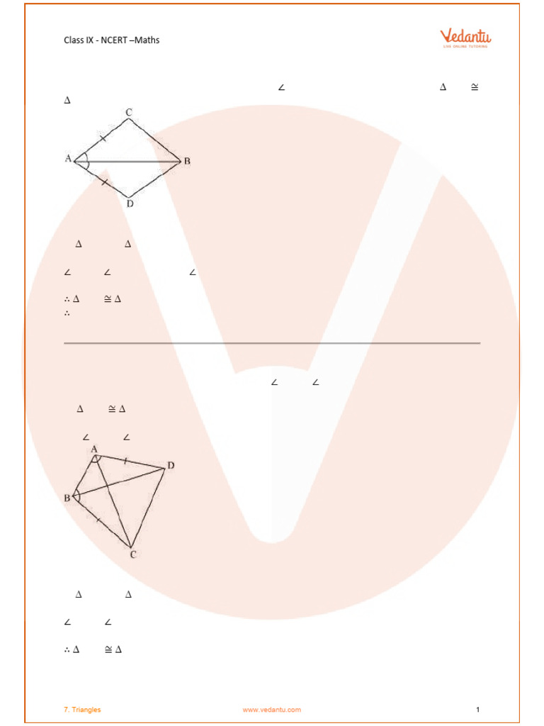 Triangle Congruence Proofs and Properties | PDF | Triangle | Perpendicular