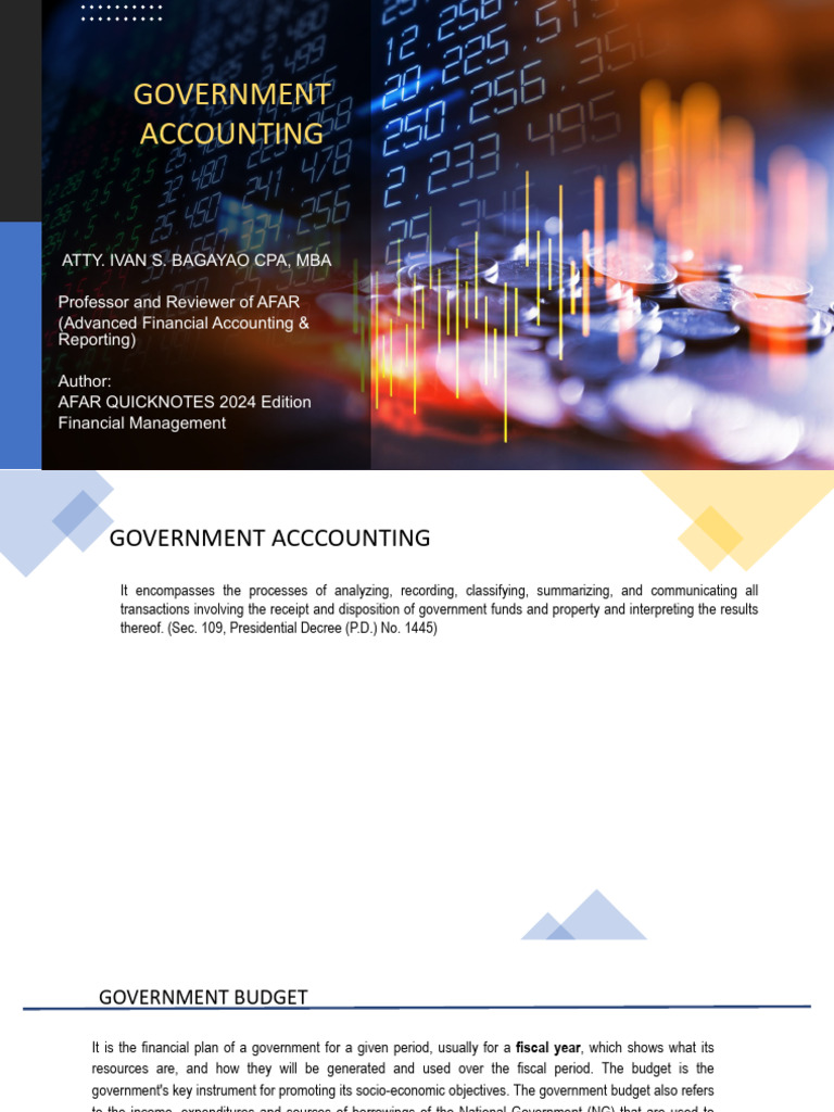 Module 1 Updated Government Accounting Manual | PDF | Budget | United ...