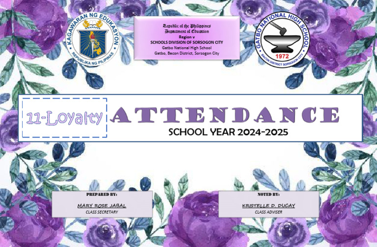 Attendance Loyalty Cover Page | PDF