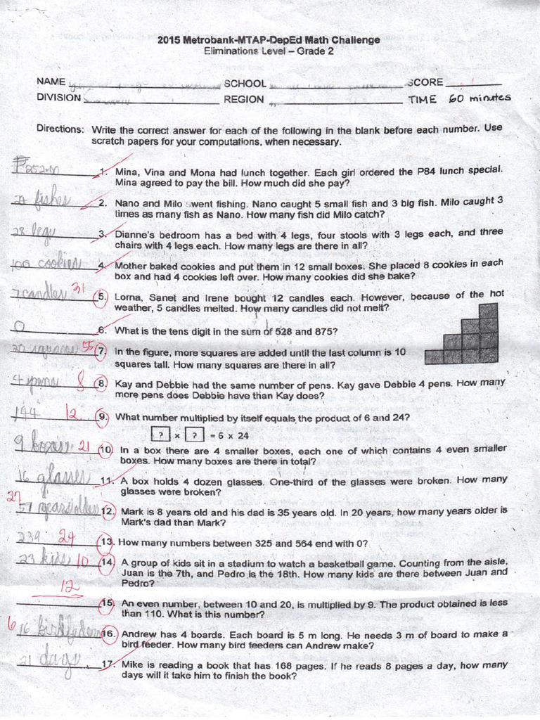 MTAP Grade 2 Reviewer | PDF