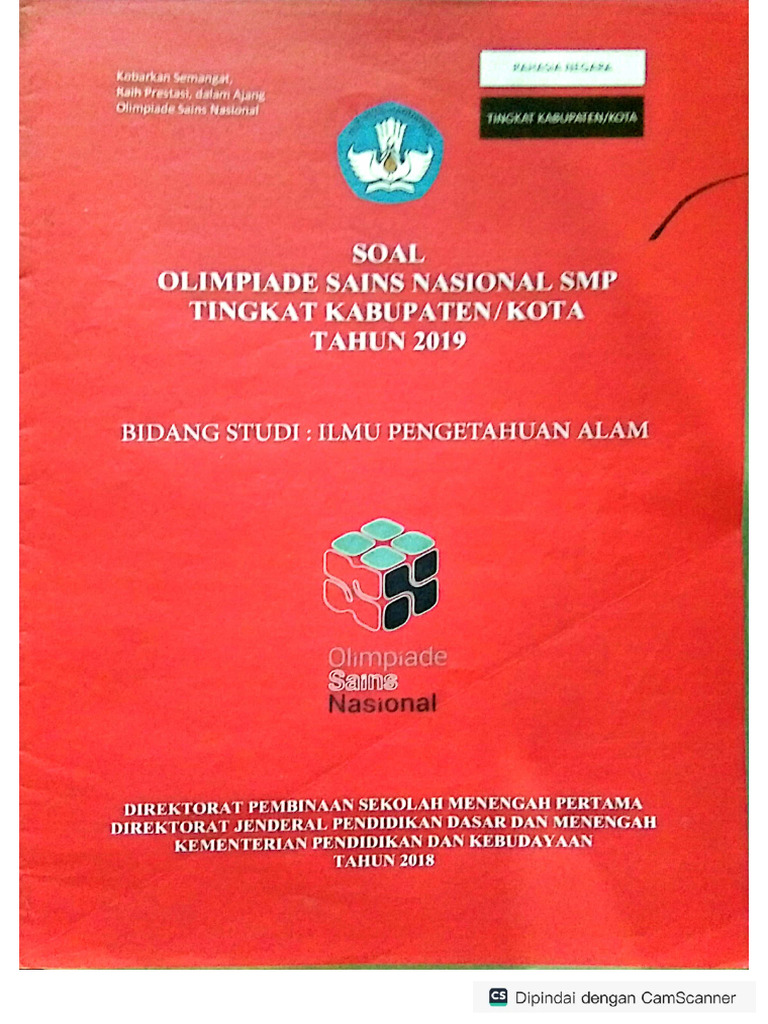 Soal Osn Ipa Kab 2019 | PDF