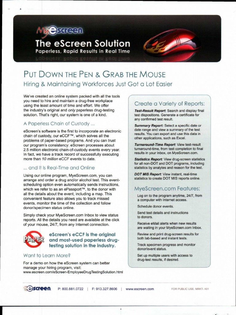 Escreen Sheet | PDF | Email | Online And Offline