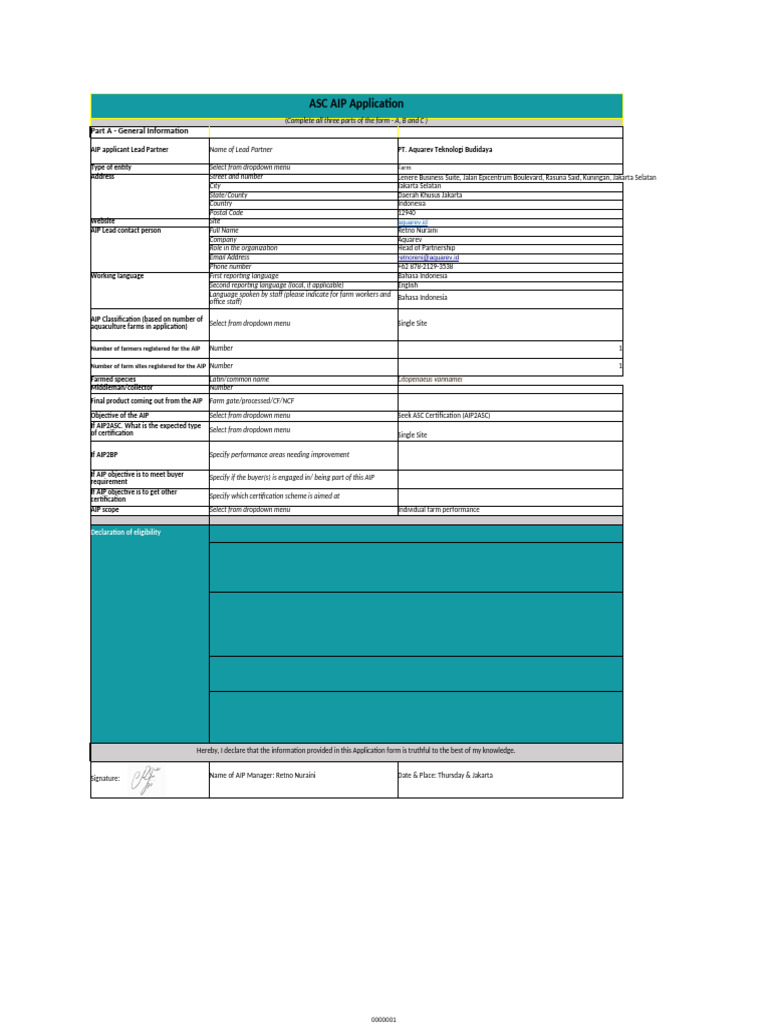 B4 - AIP Application Form 0.1 | PDF